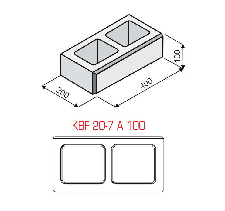 KBF 20-7 A 100 Přírodní | KB-BLOK